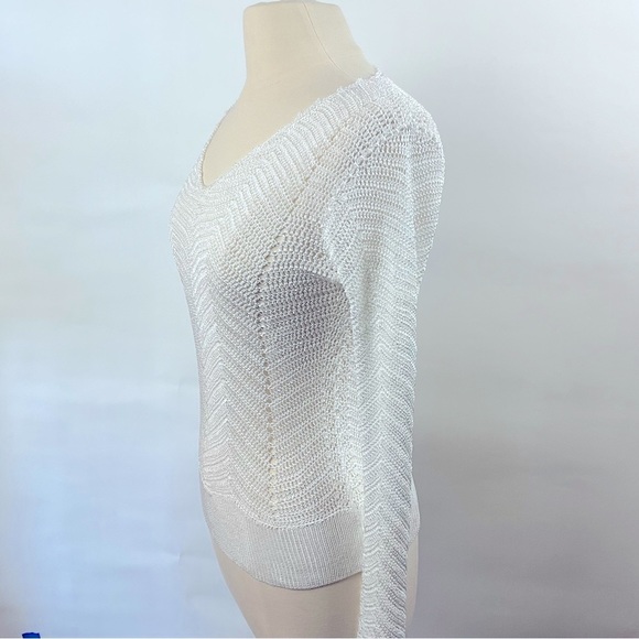 Cache | Sweaters | Cache White Crochet Long Sleeve | Poshmark